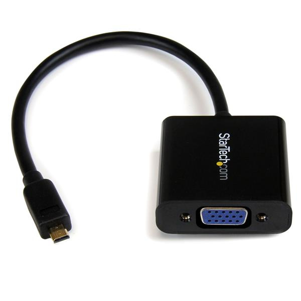 StarTech.com ADAPTADOR CONVERTIDOR VIDEO MICRO HDMI A VGA 1920X1200 1080P.